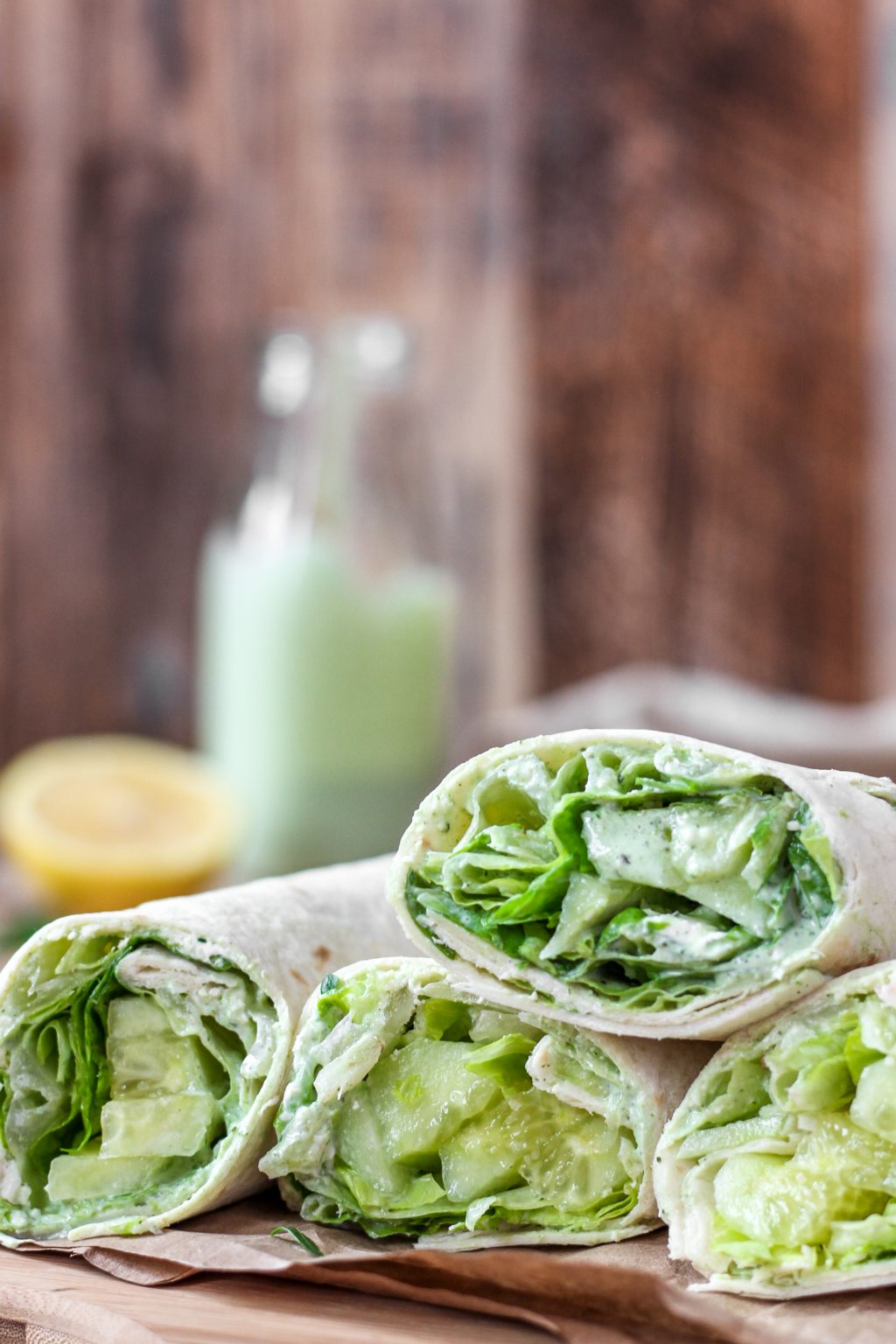 Cucumber Wraps with Green Goddess Dressing - A Seasoned Greeting