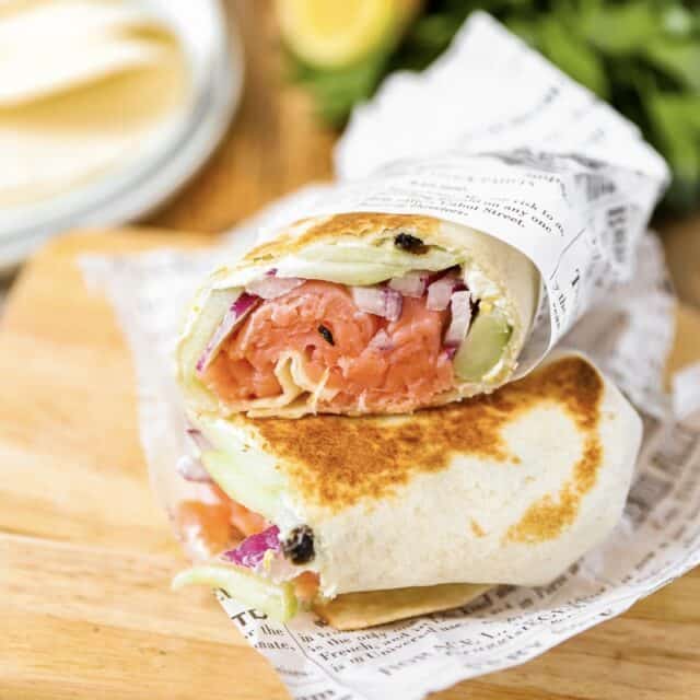 Smoked Salmon Wrap - A Seasoned Greeting