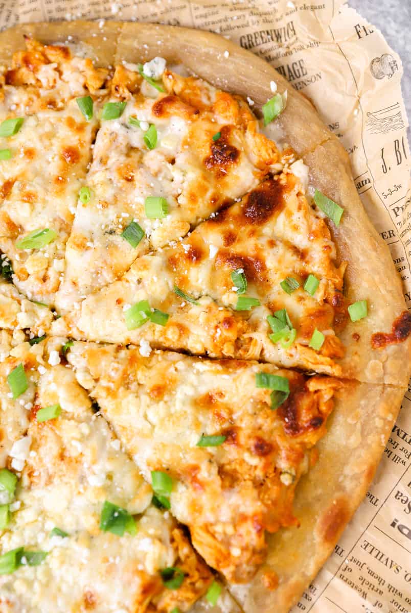 Buffalo Chicken Pizza - A Seasoned Greeting