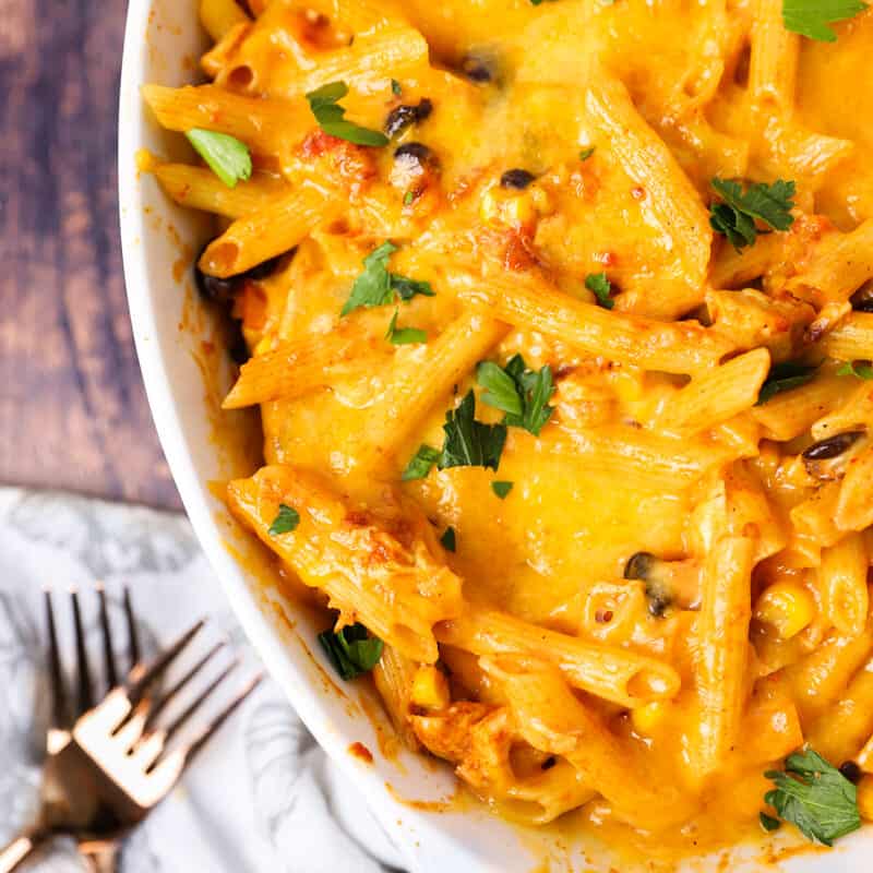 Chicken Fajita Pasta - A Seasoned Greeting