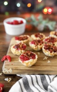 Brie and Raspberry Phyllo Bites - A Seasoned Greeting