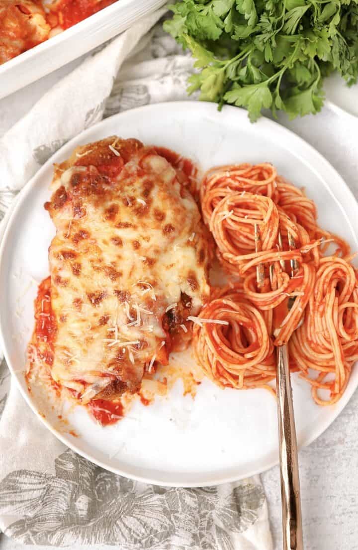 Roasted Red Pepper Chicken Parm - A Seasoned Greeting