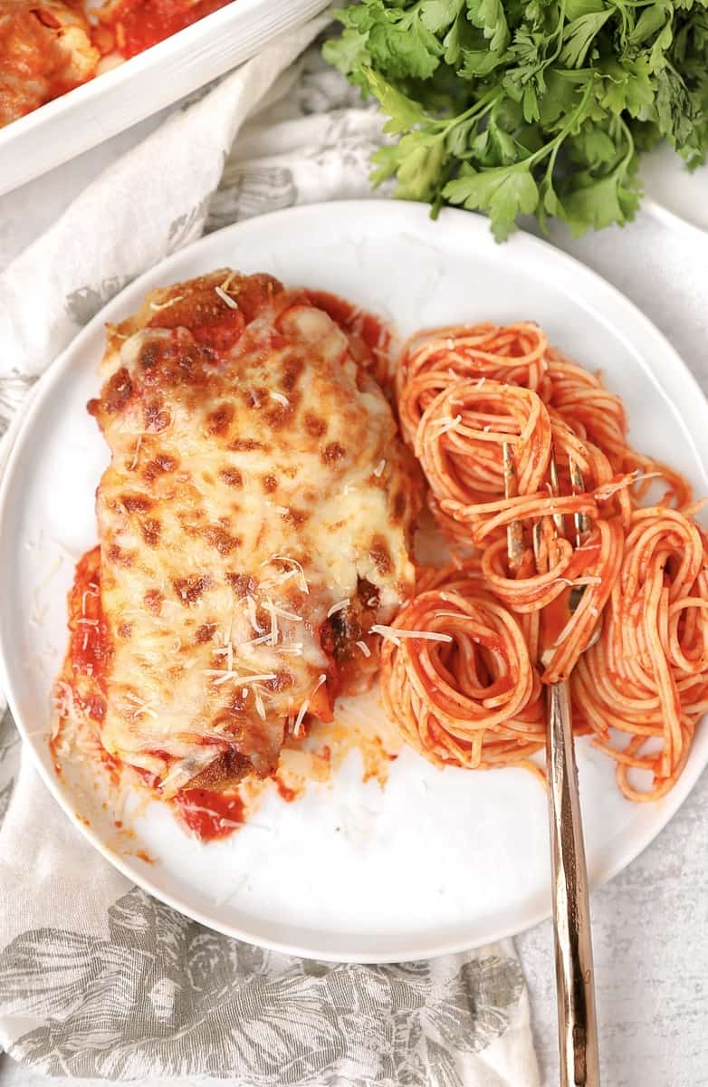 Roasted Red Pepper Chicken Parm - A Seasoned Greeting