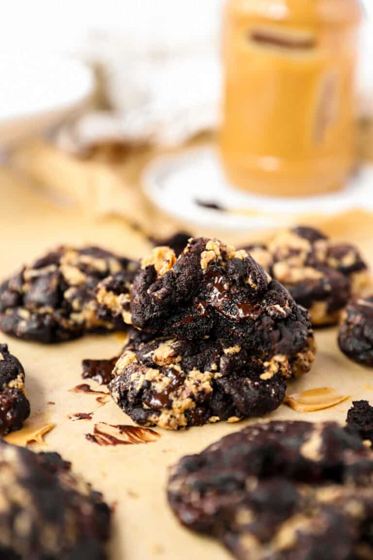 Chocolate Peanut Butter Swirl Cookies - A Seasoned Greeting