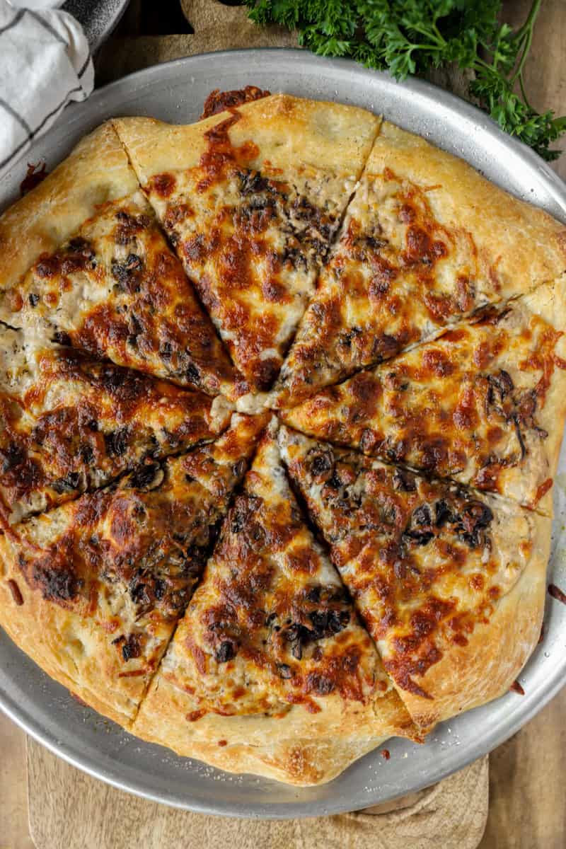 Mushroom Marsala Pizza - A Seasoned Greeting